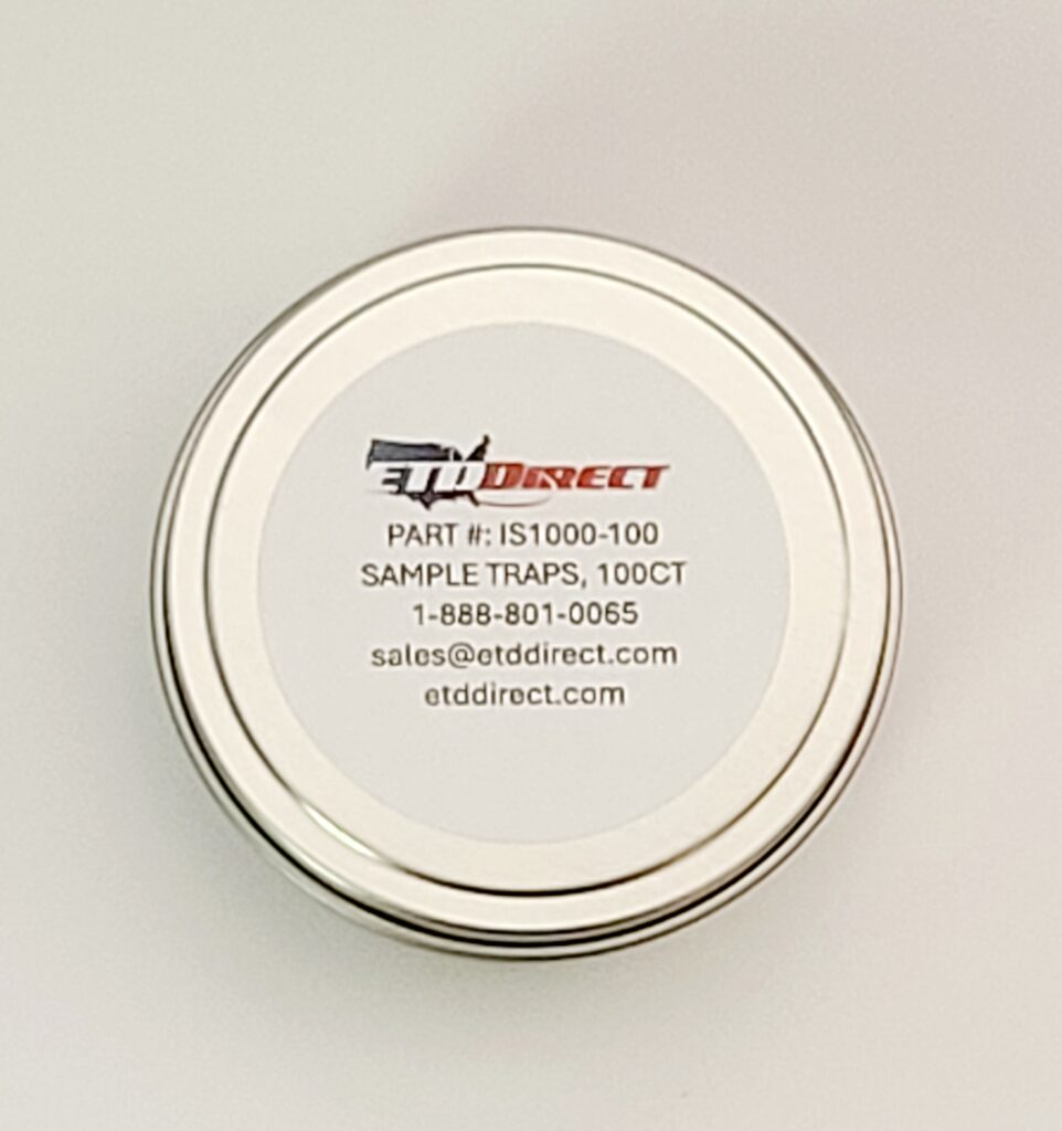 Sample Traps, 100ct, QS-B220 in Metal Can | ETD Direct