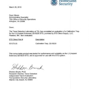 Calibration Traps, 25ct, QS-B220 | ETD Direct